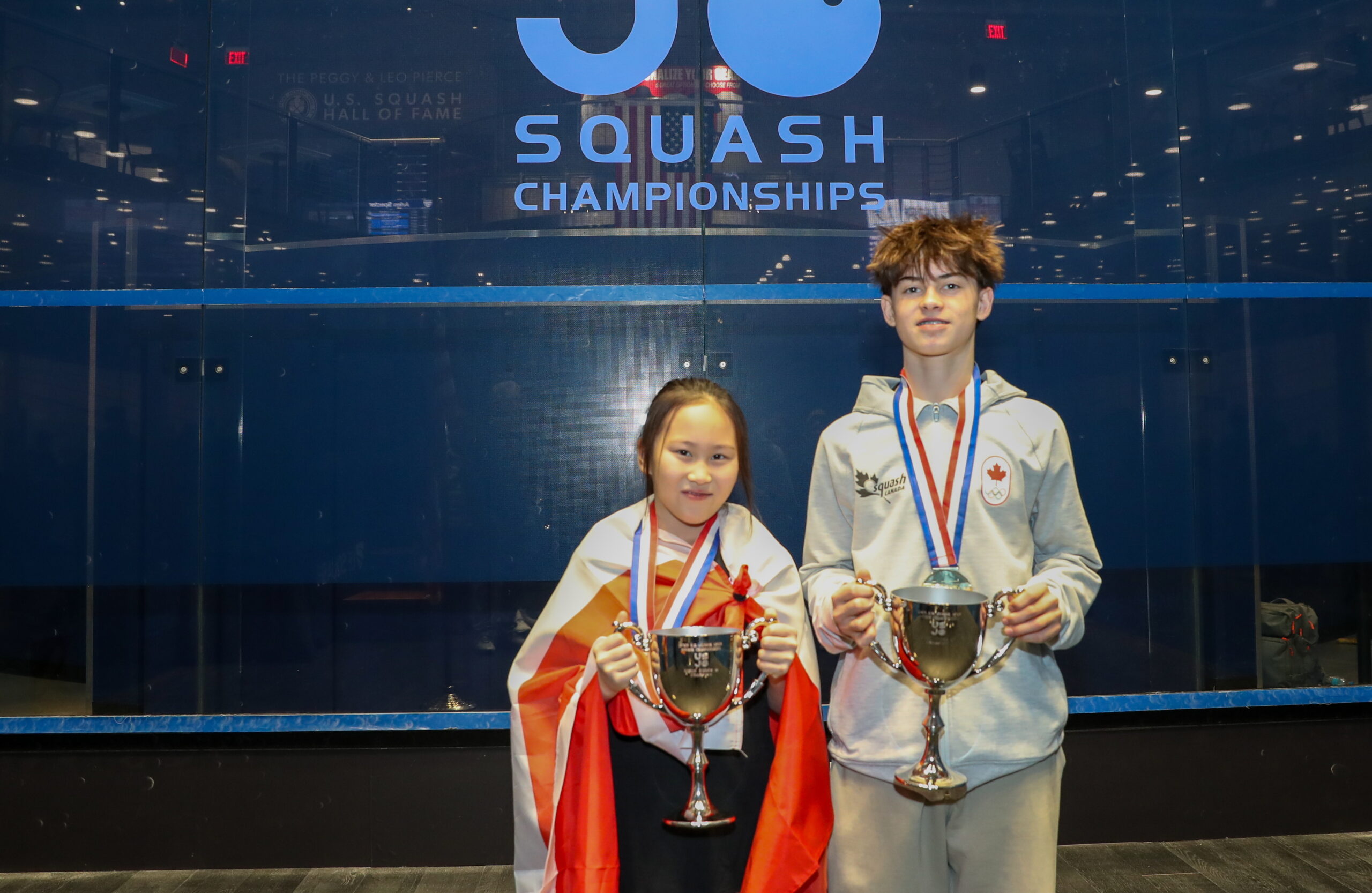 Two Canadians Capture Titles at the 2025 U.S. Junior Open | Squash Canada